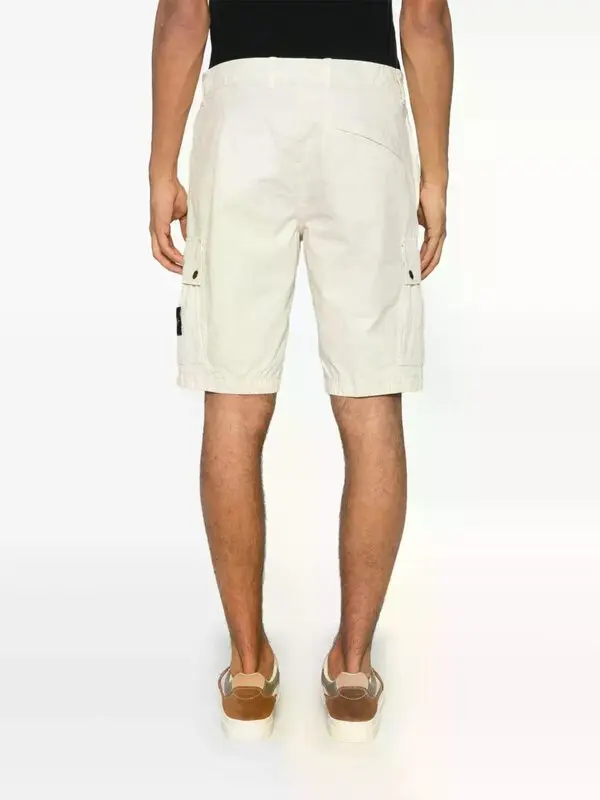 Stone Island Cotton Cargo Shorts - Neutrals