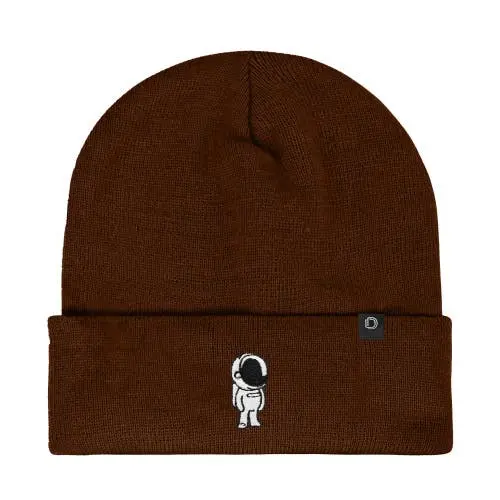DALIX Astronaut Beanie Cap - Brown