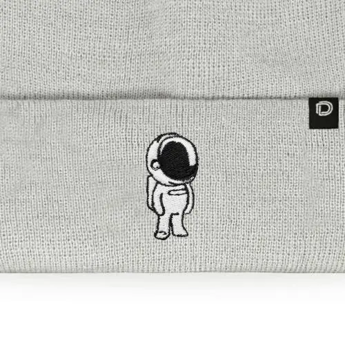DALIX Astronaut Beanie - Light Gray