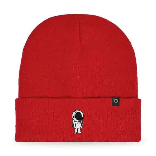 DALIX Astronaut Beanie Cap - Red