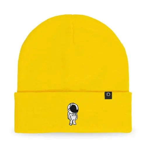 DALIX Astronaut Beanie Cap - Yellow