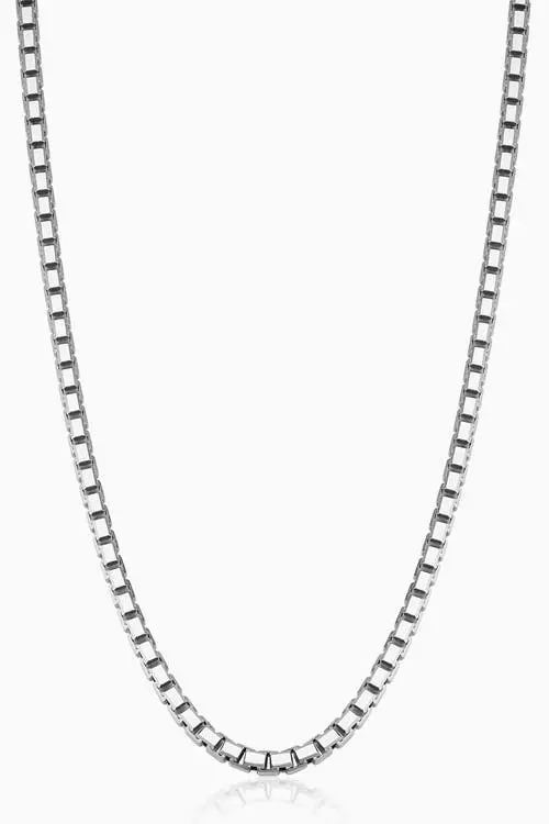 ORADINA The Edge Bold Box Chain - Silver