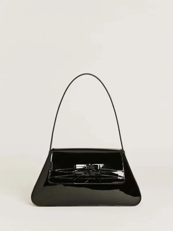 REFORMATION Noreen Patent Shoulder Bag