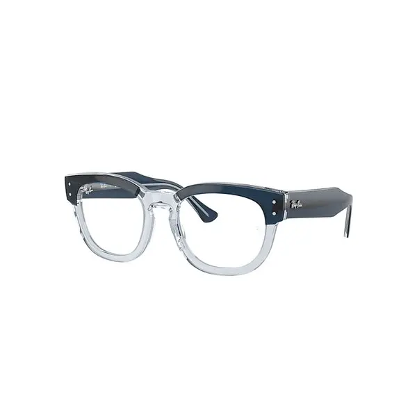Ray-ban Mega Hawkeye Optics Eyeglasses - Blue On Transparent Blue