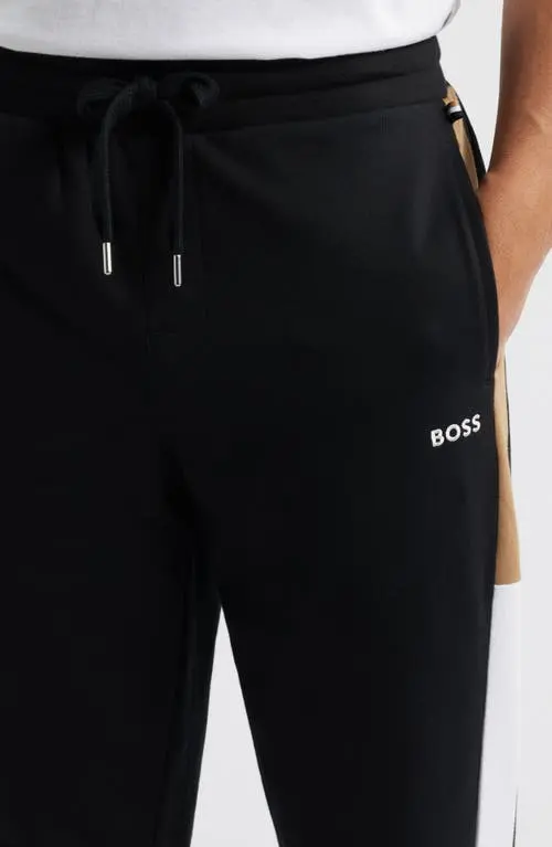 BOSS Iconic Cotton Joggers - Black