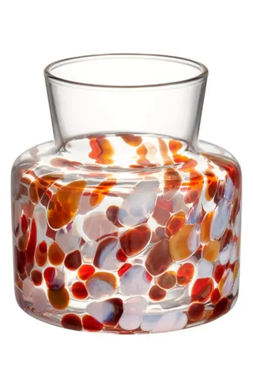KOSTA BODA Meadow Fall Small Vase - Red Multi