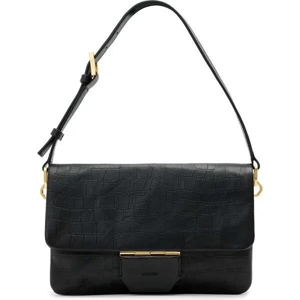 ALLSAINTS Ondine Leather Shoulder Bag - Black