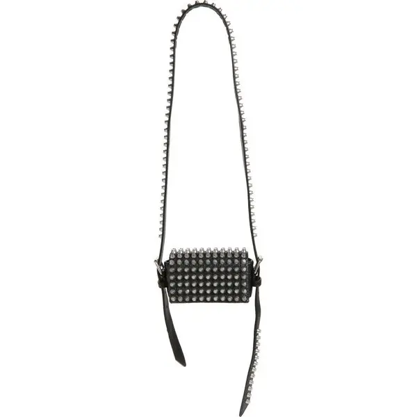 Alexander Wang Mini Ricco Primal Leather Crossbody Bag - Black