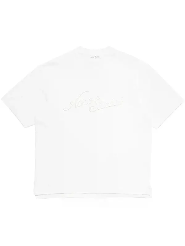 Acne Studios Logo-embroidered T-shirt - White