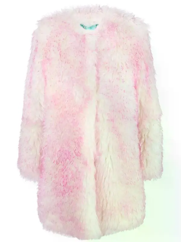 Lanificio Becagli Faux-fur Long-sleeve Coat