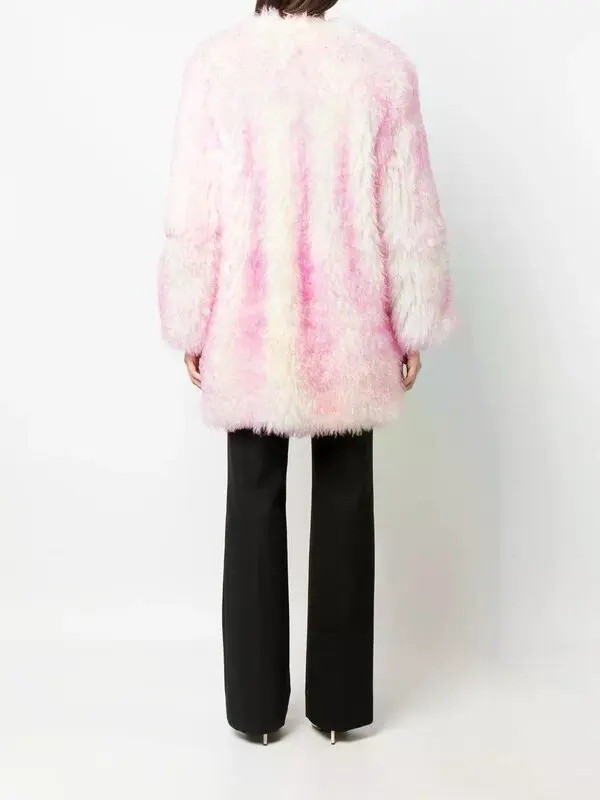 Lanificio Becagli Faux-fur Long-sleeve Coat