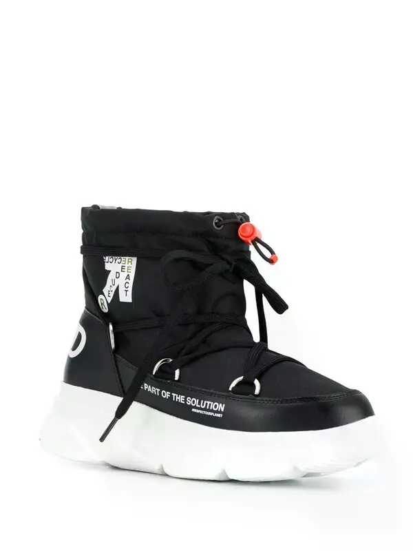 F_WD Logo Snow Boots - Black