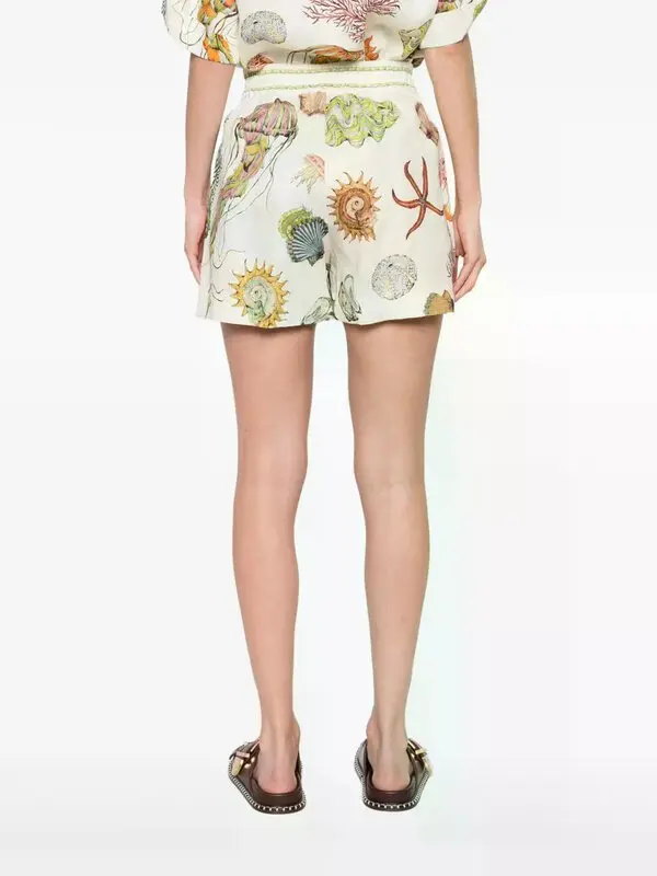 ALEMAIS Sea Printed Shorts