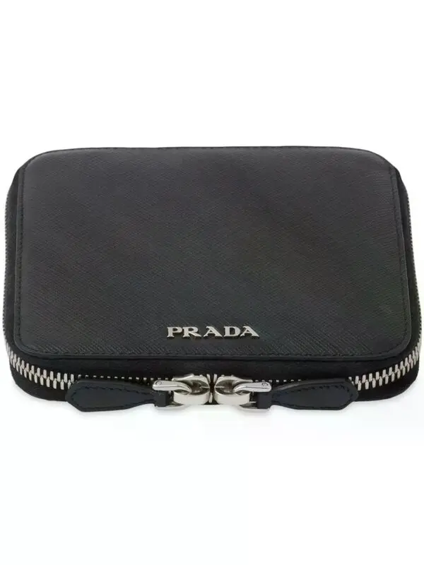 Prada Saffiano Leather Tic-tac-toe Set - Black