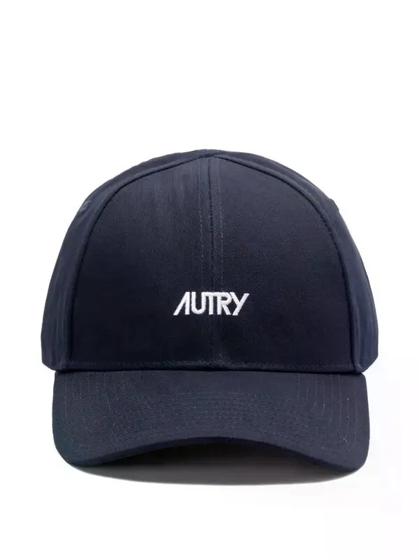 AUTRY Logo-embroidered Cap - Blue