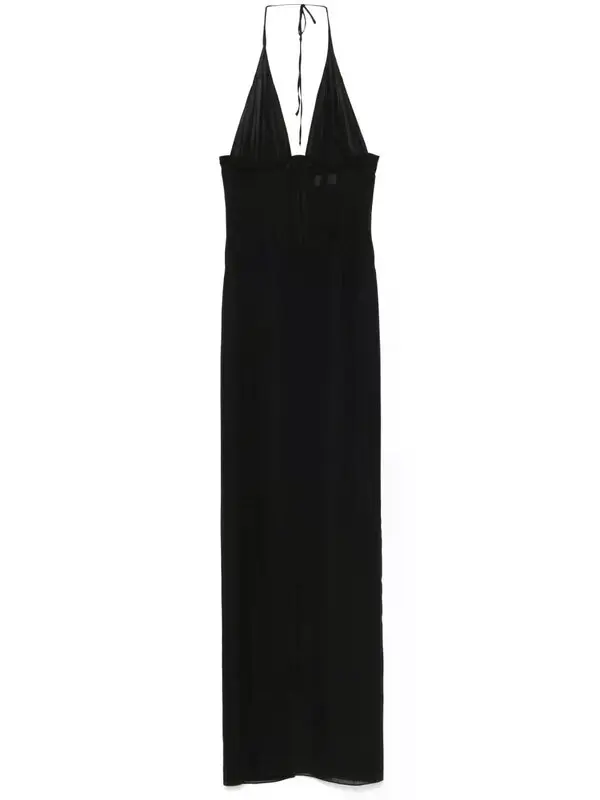 MONOT Bustier Halterneck Dress - Black