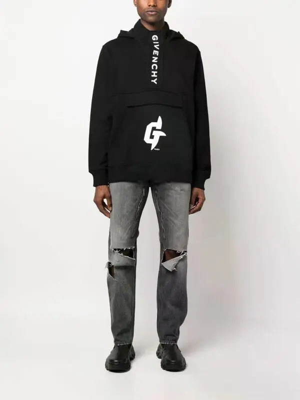 Givenchy Logo Cotton Hoodie
