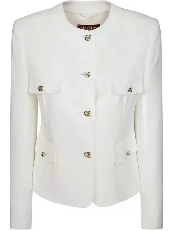Max Mara Collarless Jacket