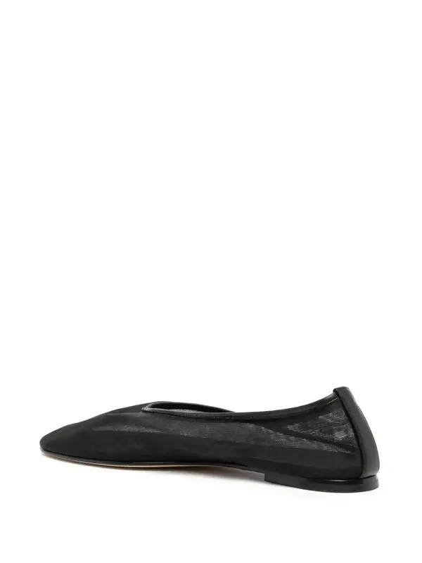 Dear Frances Balla Mesh Ballerinas - Black