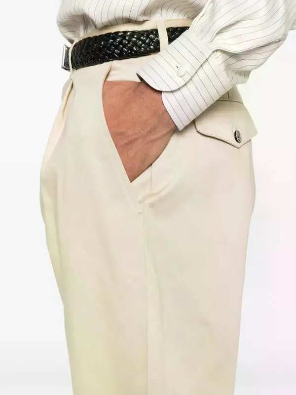 Ami Tapered Cropped Trousers - Neutrals