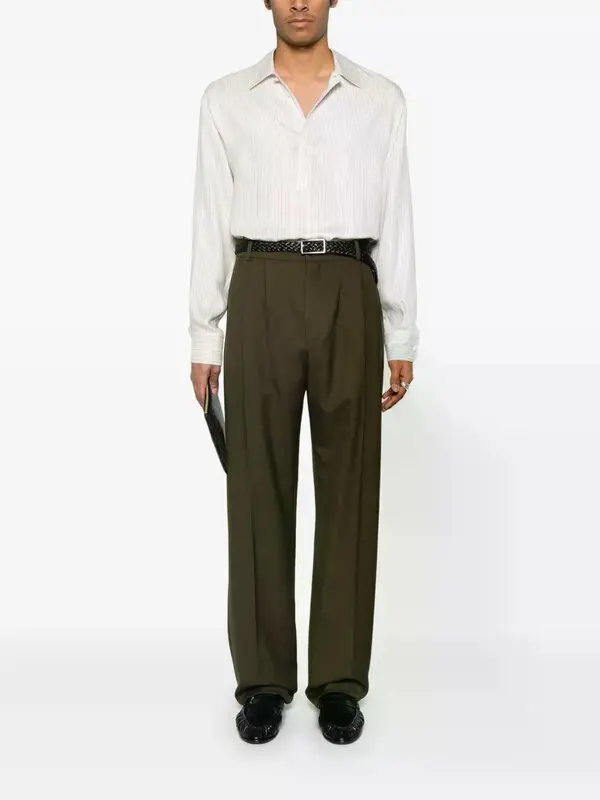Saint Laurent Wool Gabardine Trousers