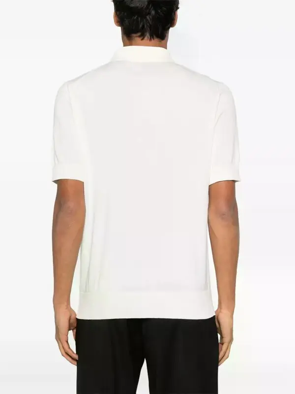 Dolce & Gabbana Logo-plaque Cotton Polo Shirt