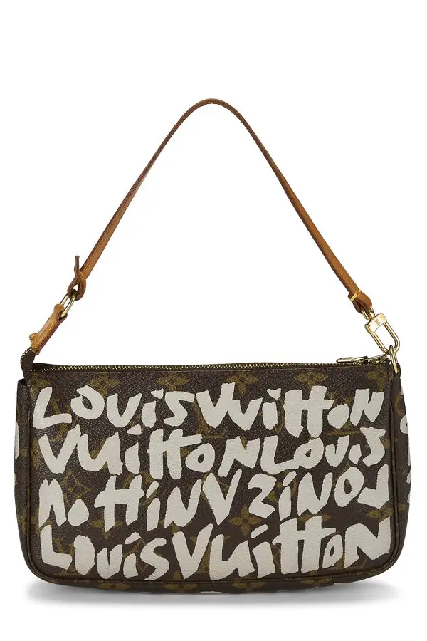 LOUIS VUITTON Stephen Sprouse Monogram Graffiti Pochette Accessoires - Grey