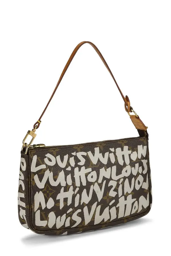 LOUIS VUITTON Stephen Sprouse Monogram Graffiti Pochette Accessoires - Grey