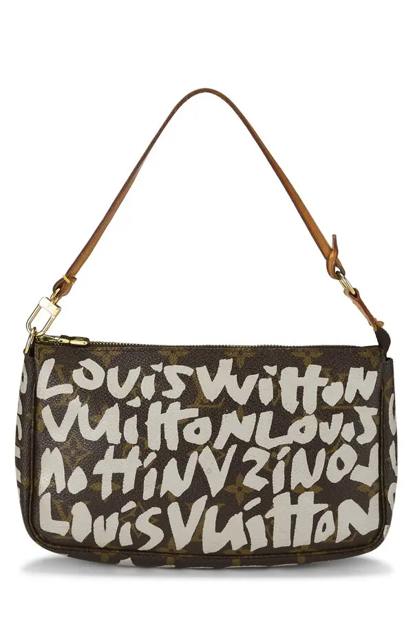 LOUIS VUITTON Stephen Sprouse Monogram Graffiti Pochette Accessoires - Grey