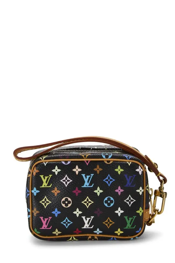LOUIS VUITTON Takashi Murakami X Monogram Multicolore Wapity Case - Black