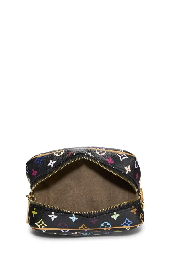 LOUIS VUITTON Takashi Murakami X Monogram Multicolore Wapity Case - Black