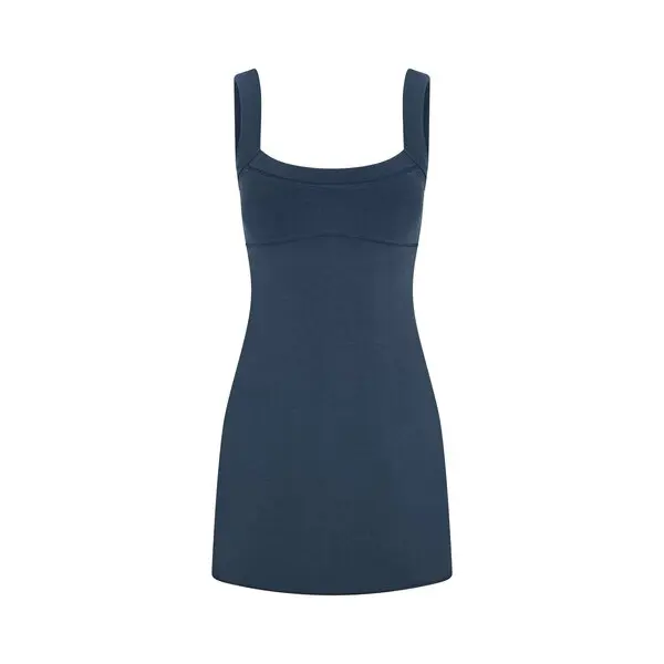 Skims A-Line Mini Dress - Indigo | Editorialist