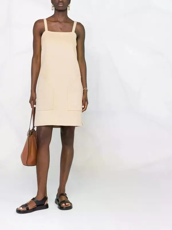 Max Mara Sleeveless Square Neck Dress
