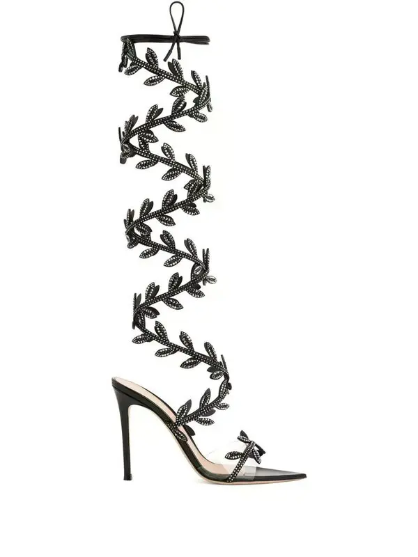 GIANVITO ROSSI 105 Crystal Flavia Sandals