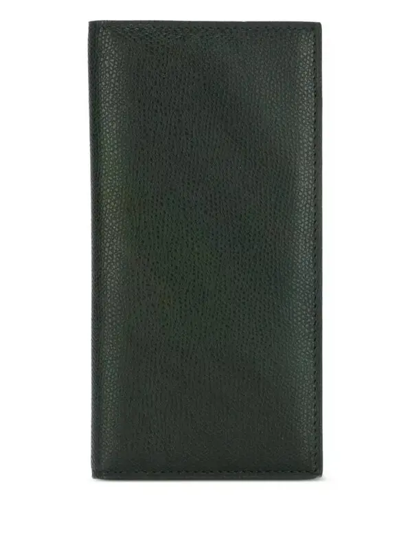 VALEXTRA Vertical Wallet - Black