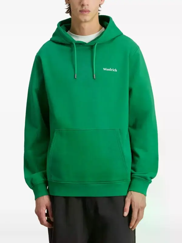 Woolrich Graphic-print Hoodie - Green