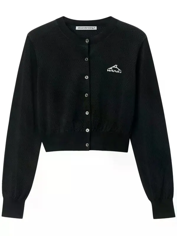 Alexander Wang Logo-print Cardigan