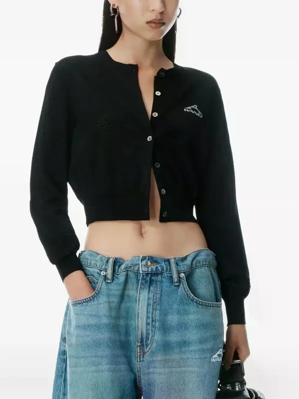 Alexander Wang Logo-print Cardigan