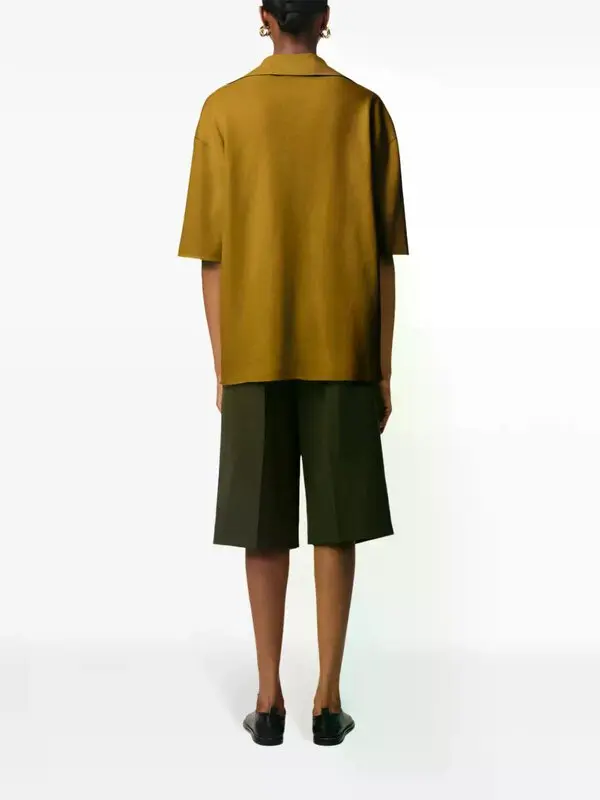 AMI Paris Fine-knit Polo Shirt - Neutrals