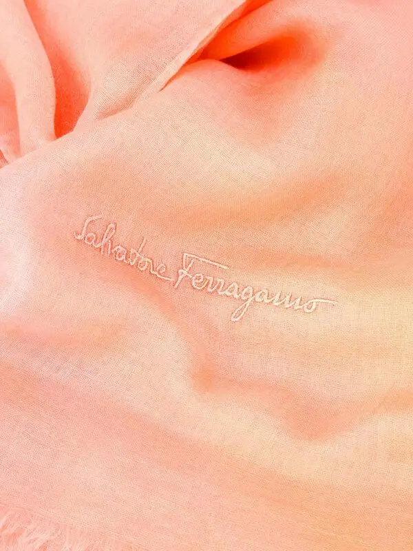 FERRAGAMO Large Frayed Stole