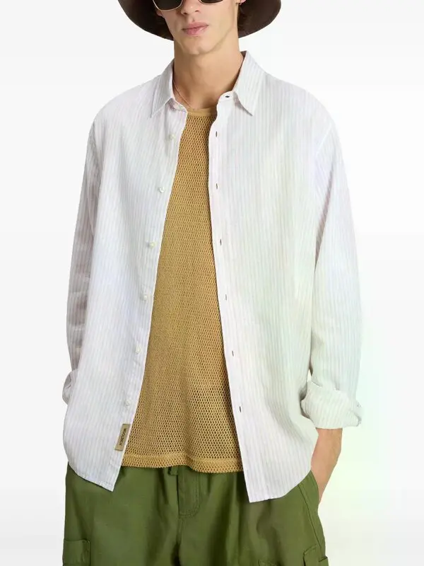 Woolrich Striped Button-up Shirt - White