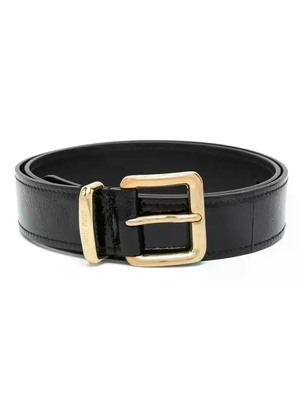 Miu Miu Patent-leather Belt - Black