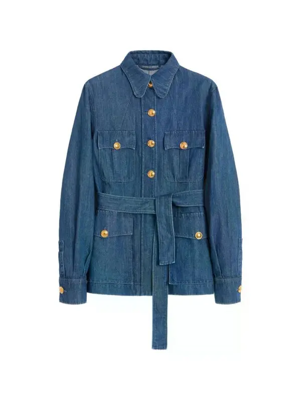 Valentino Garavani Sahariana Denim Jacket - Blue