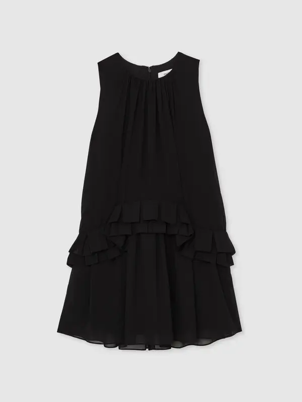 REISS Luni Chiffon Tiered Dress