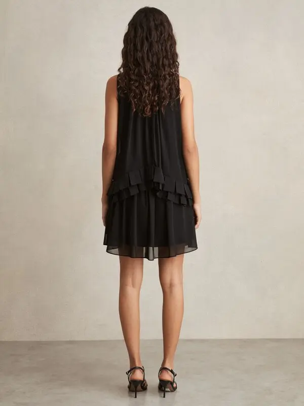 REISS Luni Chiffon Tiered Dress