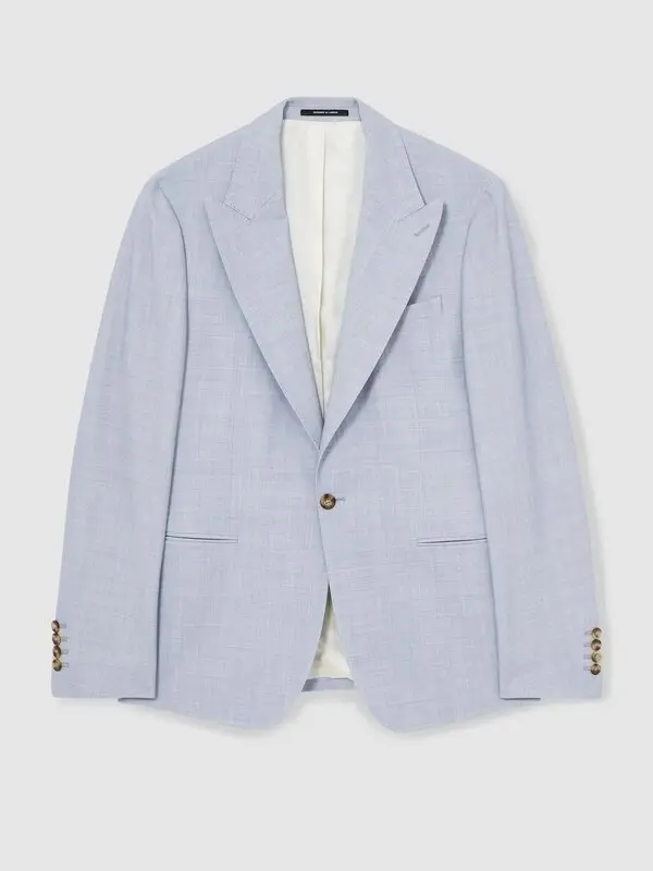 REISS Sb Belmont Sb Single-breasted Textured Blazer Slim-fit With Wool