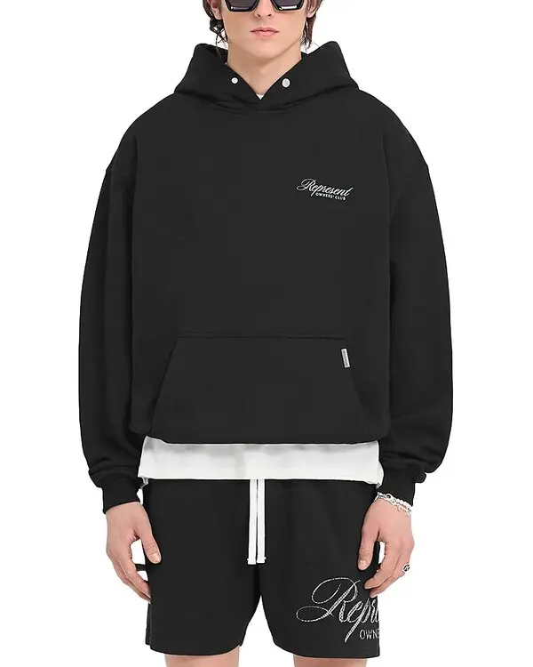 REPRESENT Owner's Club Logo Hoodie - Black