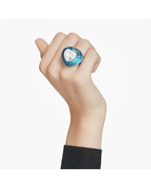 SWAROVSKI Dulcis Heart Statement Ring - Blue