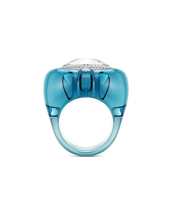 SWAROVSKI Dulcis Heart Statement Ring - Blue