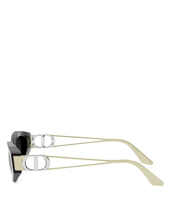 Dior 30montaigne B6i Oval Sunglasses - Black/smoke